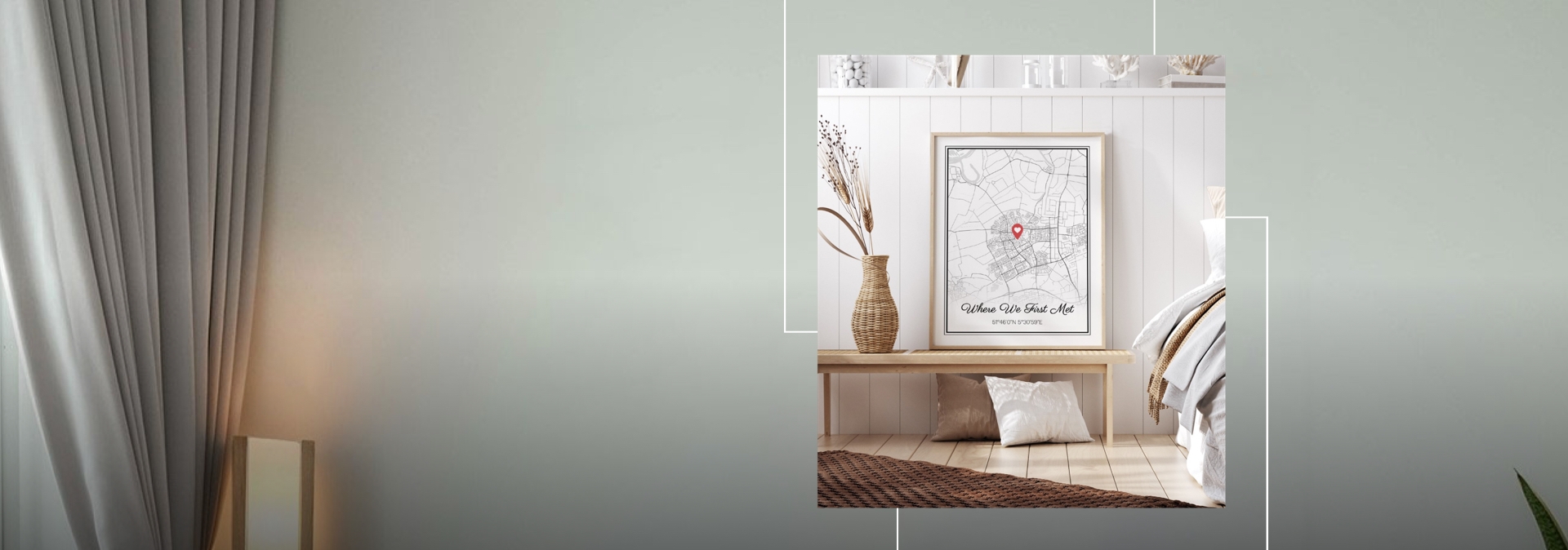 Gepersonaliseerde kaartposter met je eigen locatie