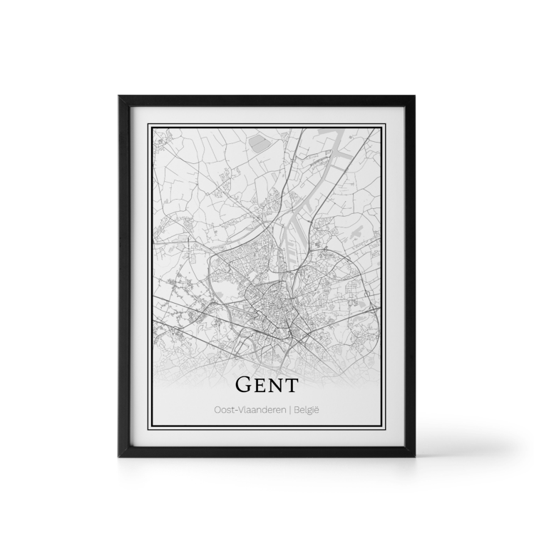 Plattegrond Gent poster - Where It Happened
