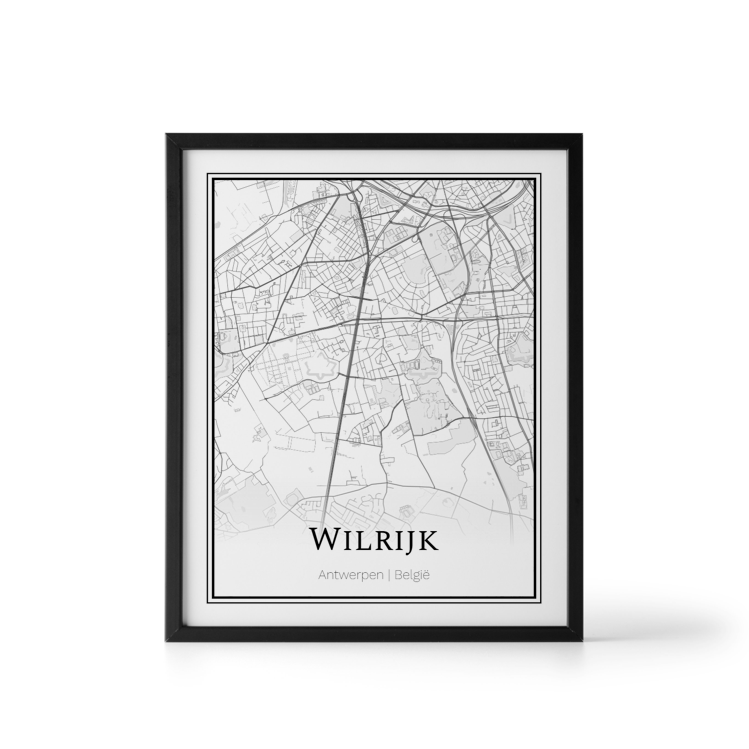 Plattegrond Wilrijk poster - Where It Happened