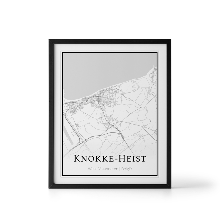 Plattegrond Knokke-Heist poster - Where It Happened