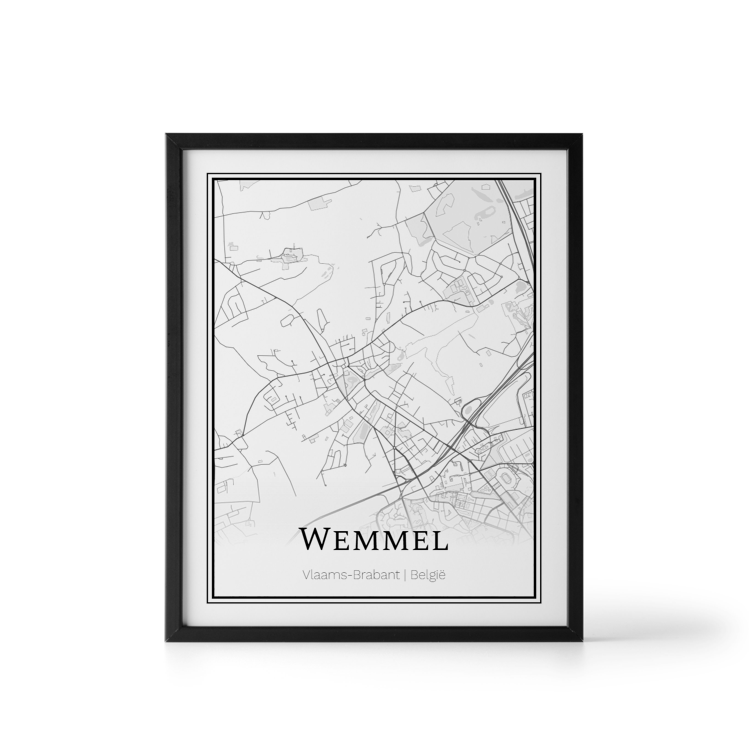 Plattegrond Wemmel poster - Where It Happened