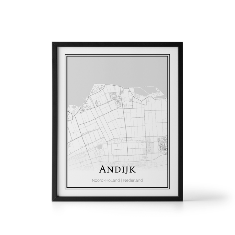 Plattegrond Andijk poster - Where It Happened