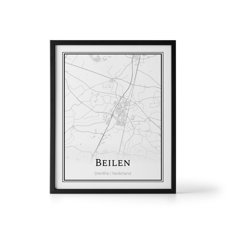 Plattegrond Beilen poster - Where It Happened