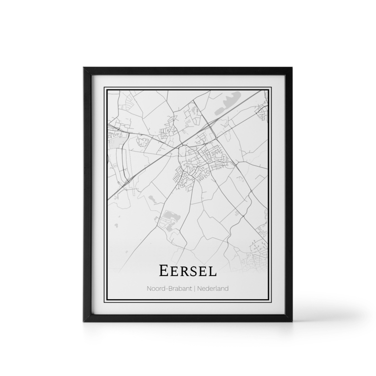 Plattegrond Eersel poster - Where It Happened