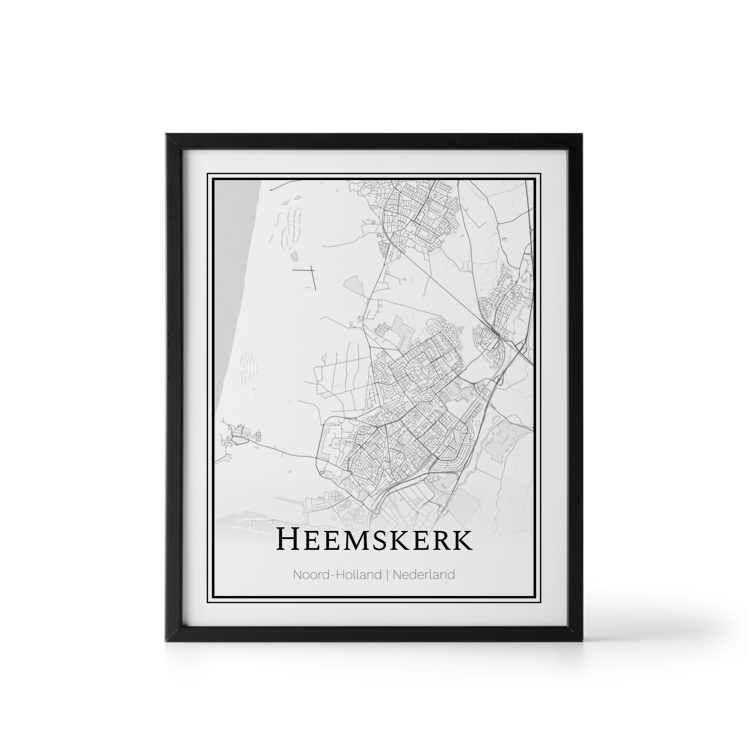Plattegrond Heemskerk poster - Where It Happened