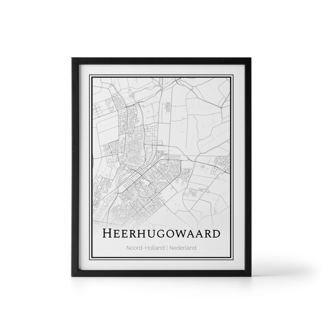 Plattegrond Heerhugowaard poster - Where It Happened