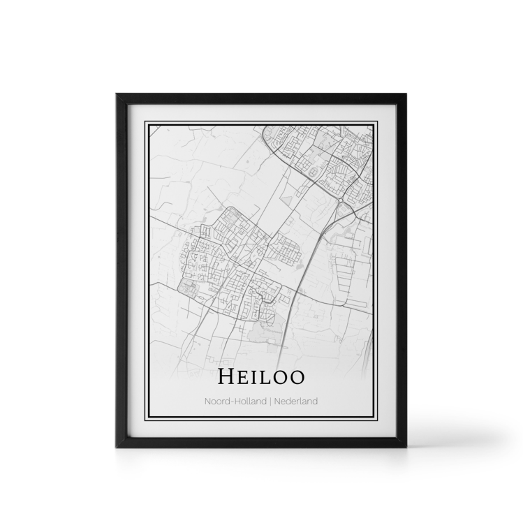 Plattegrond Heiloo poster - Where It Happened