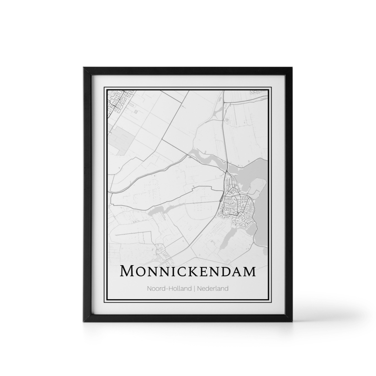 Plattegrond Monnickendam poster - Where It Happened