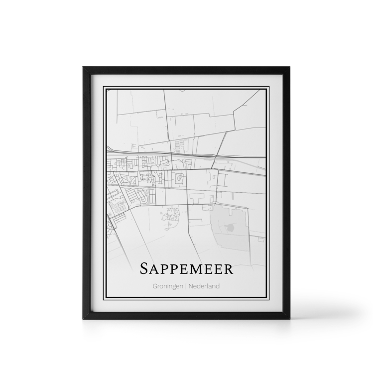 Plattegrond Sappemeer poster - Where It Happened