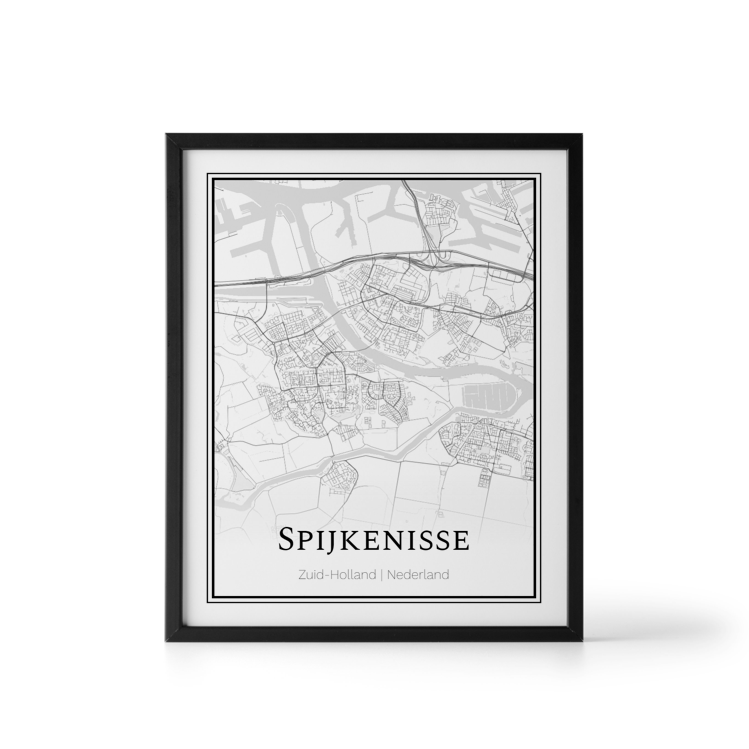 Plattegrond Spijkenisse poster - Where It Happened
