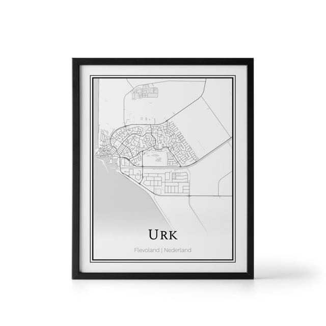 Plattegrond Urk poster - Where It Happened