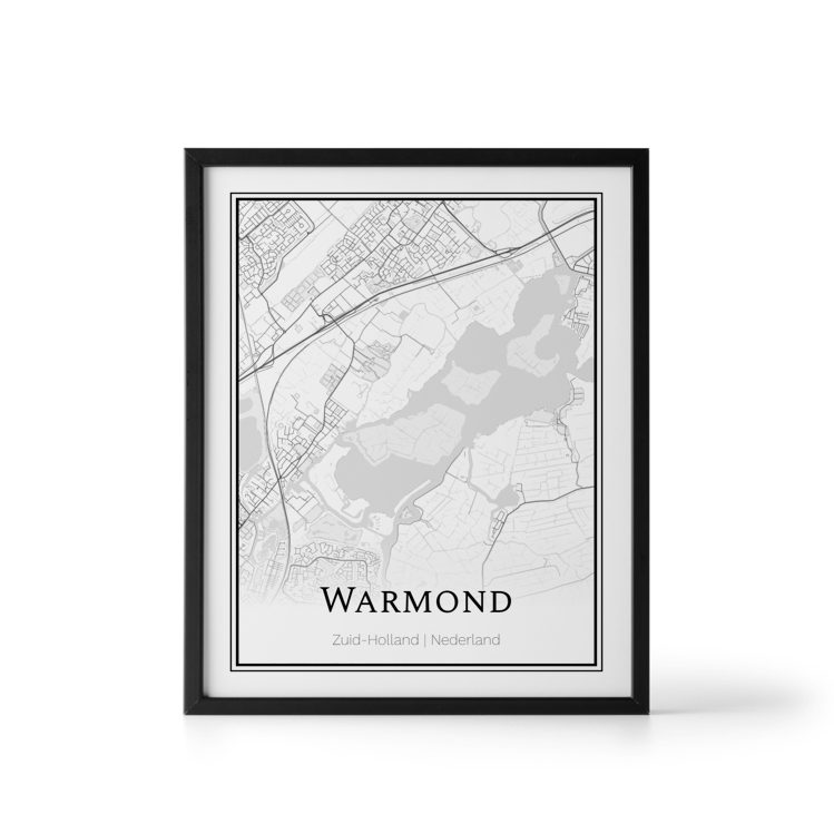 Plattegrond Warmond poster - Where It Happened