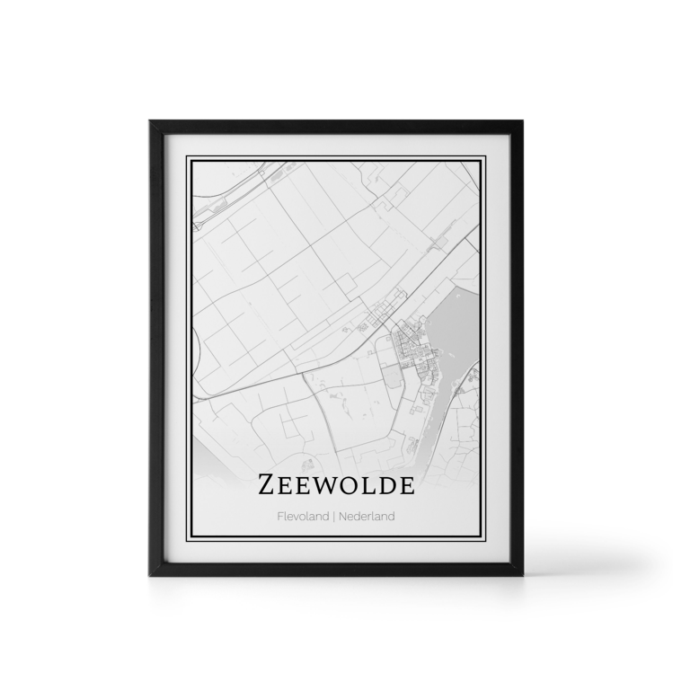 Plattegrond Zeewolde poster - Where It Happened