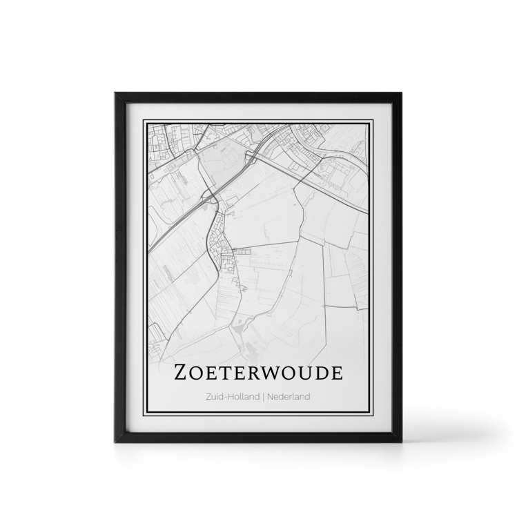 Plattegrond Zoeterwoude poster - Where It Happened