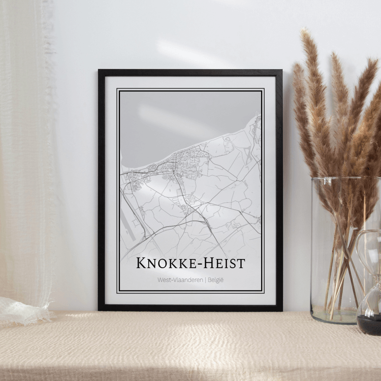 Plattegrond Knokke-Heist poster - Where It Happened