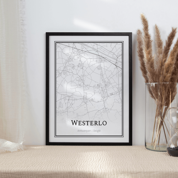 Plattegrond Westerlo poster - Where It Happened