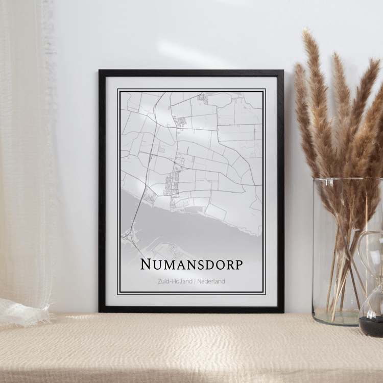 Plattegrond Numansdorp poster - Where It Happened