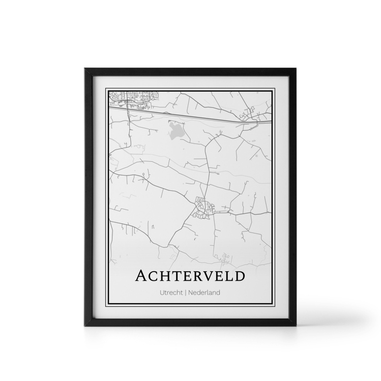 Plattegrond Achterveld poster - Where It Happened