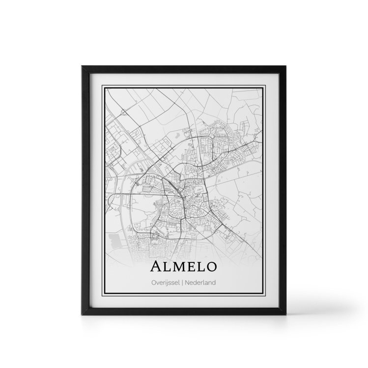 Plattegrond Almelo poster - Where It Happened