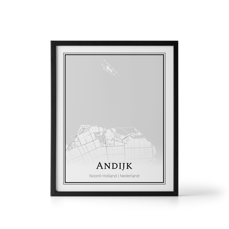 Plattegrond Andijk poster - Where It Happened