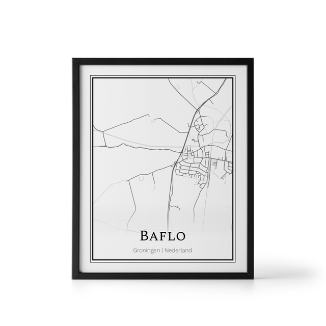Plattegrond Baflo poster - Where It Happened