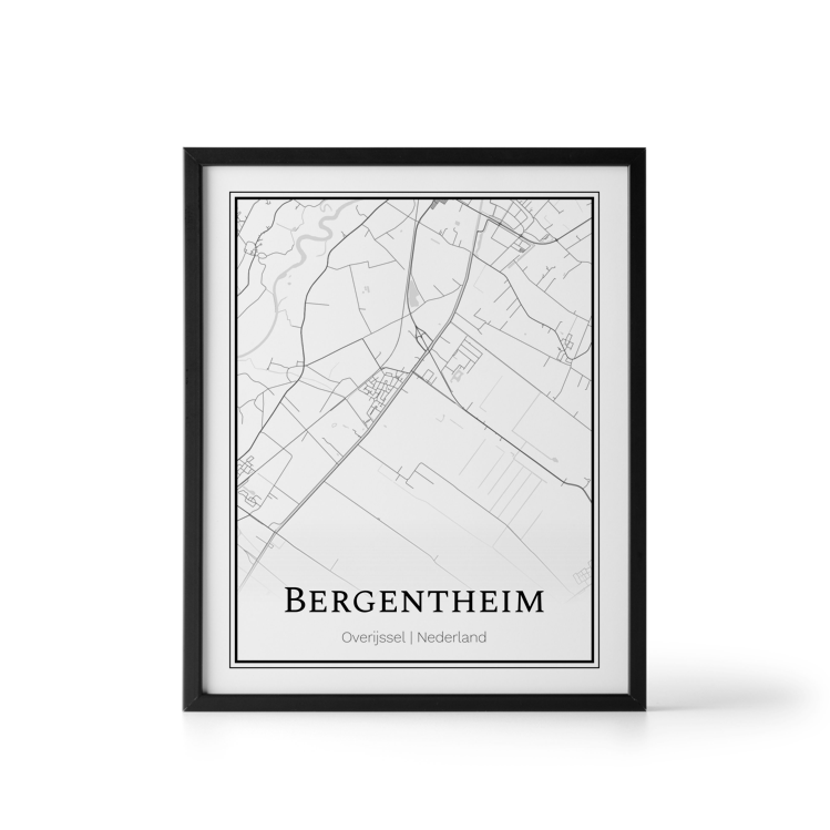 Plattegrond Bergentheim poster - Where It Happened