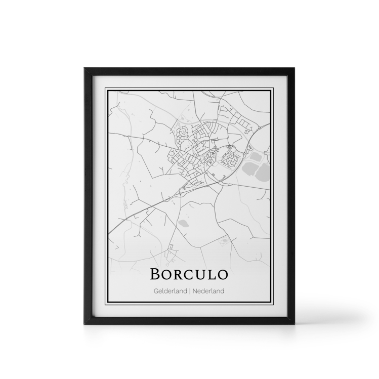 Plattegrond Borculo poster - Where It Happened