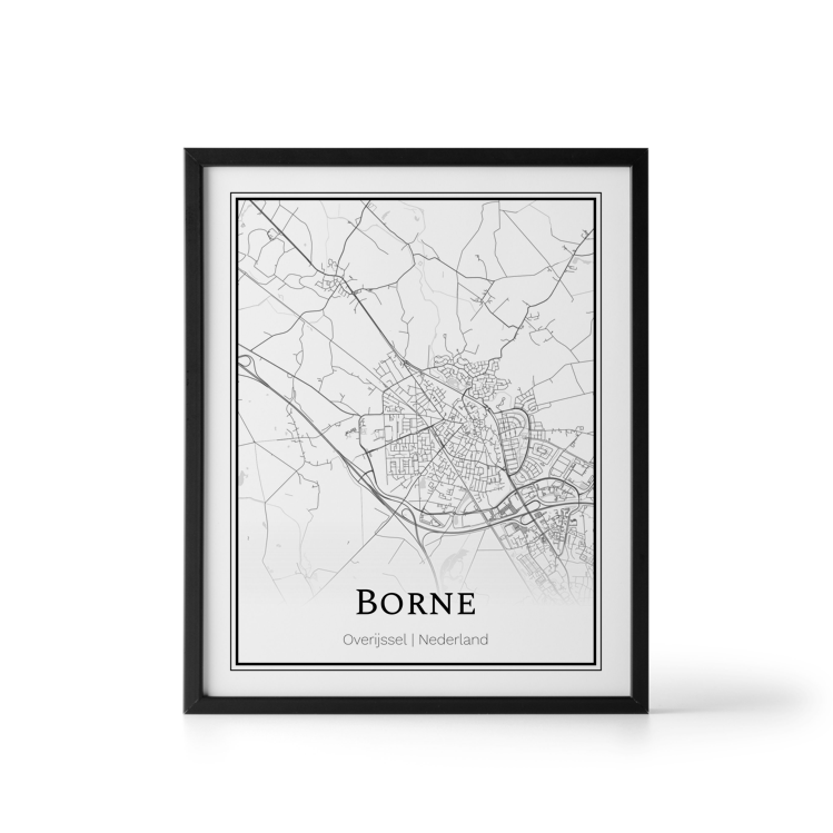 Plattegrond Borne poster - Where It Happened