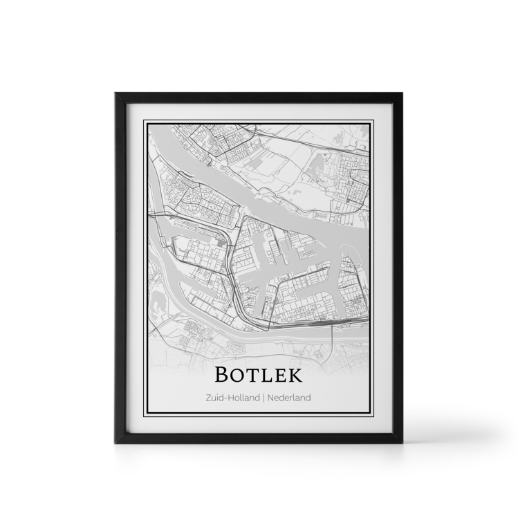 Plattegrond Botlek poster - Where It Happened