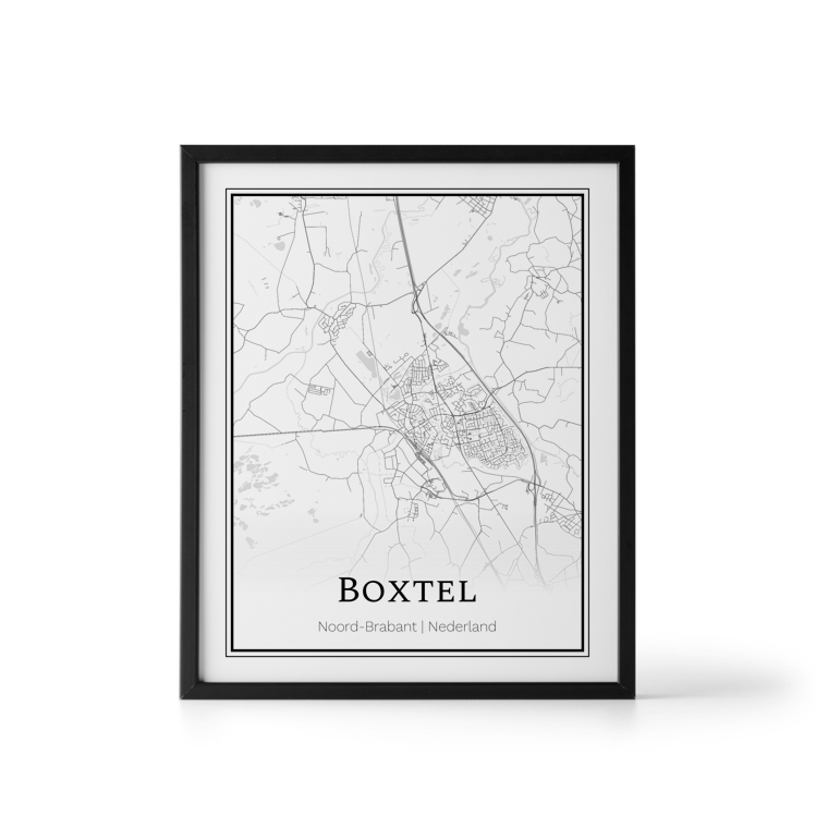 Plattegrond Boxtel poster - Where It Happened