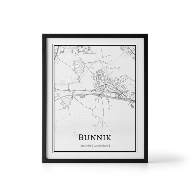 Plattegrond Bunnik poster - Where It Happened