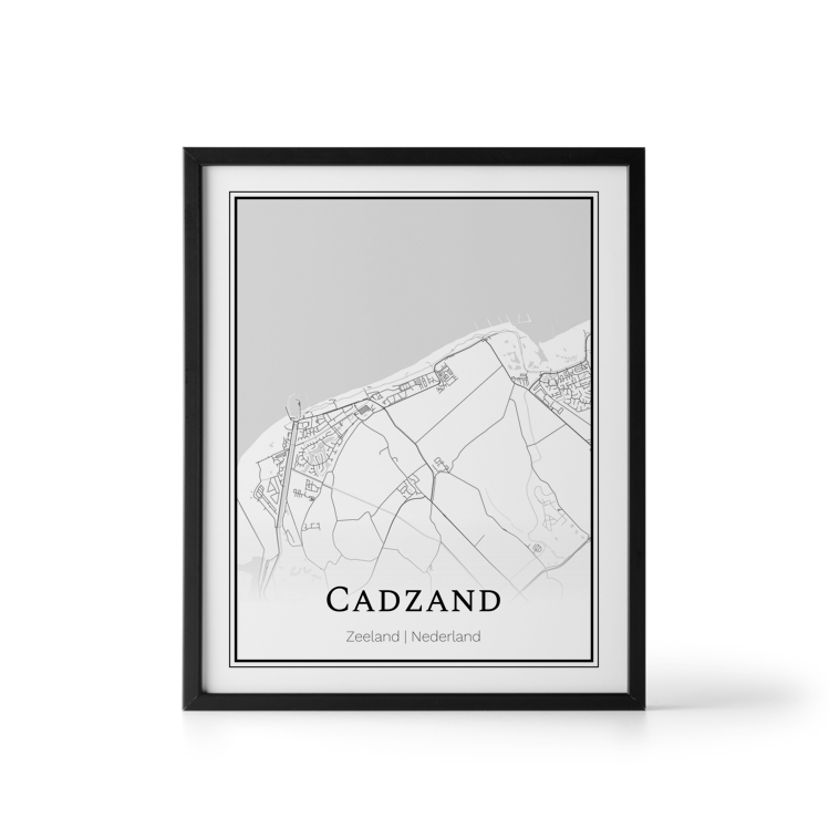 Plattegrond Cadzand poster - Where It Happened