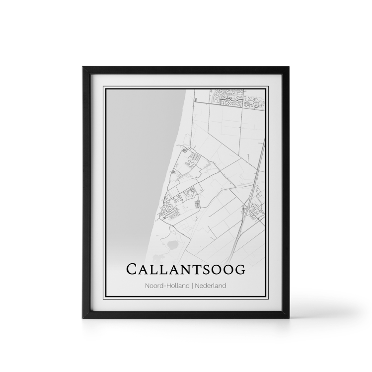Plattegrond Callantsoog poster - Where It Happened