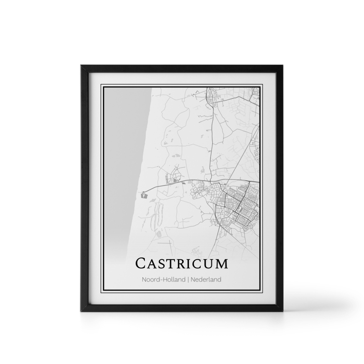 Plattegrond Castricum poster - Where It Happened