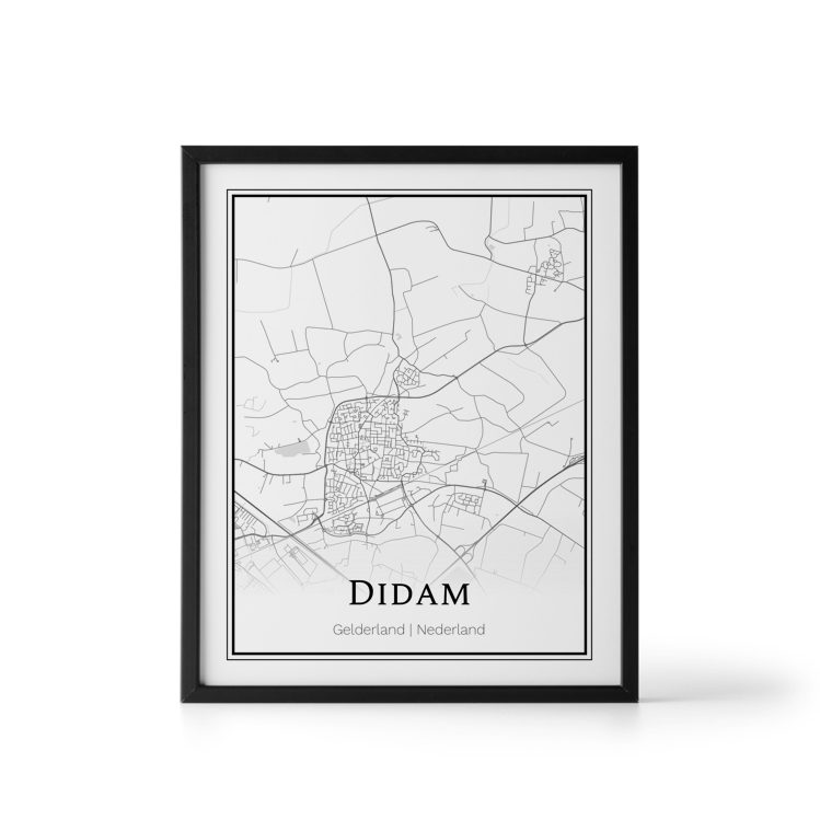 Plattegrond Didam poster - Where It Happened