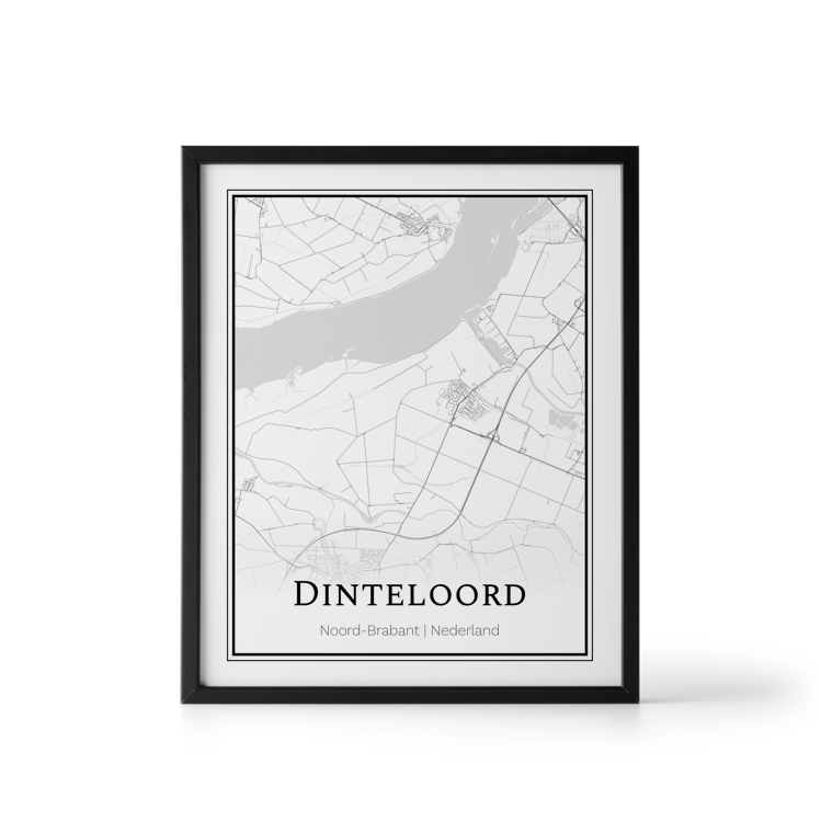 Plattegrond Dinteloord poster - Where It Happened
