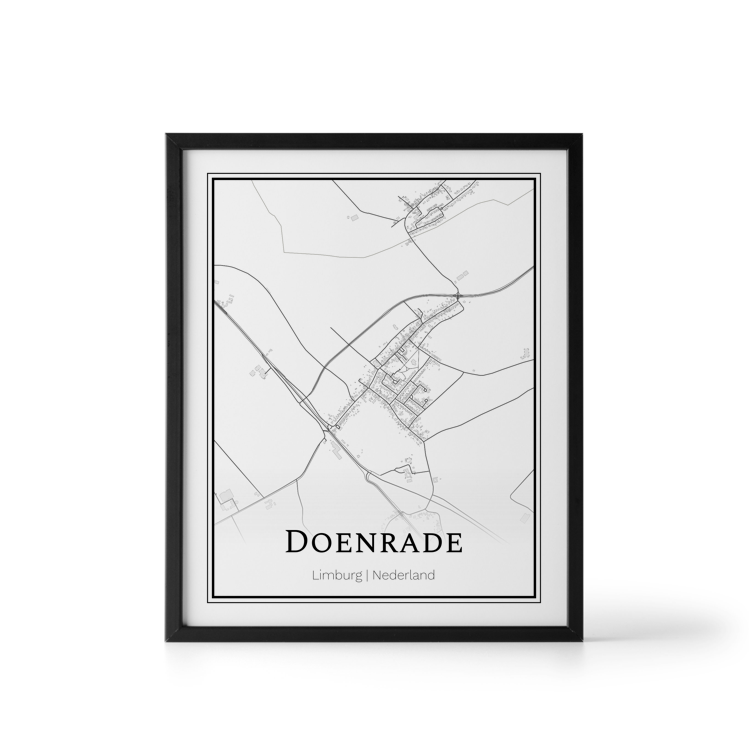 Plattegrond Doenrade poster - Where It Happened