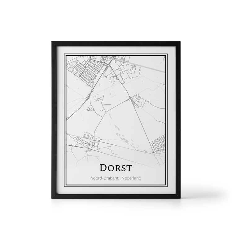 Plattegrond Dorst poster - Where It Happened