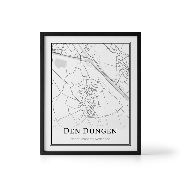 Plattegrond Den Dungen poster - Where It Happened