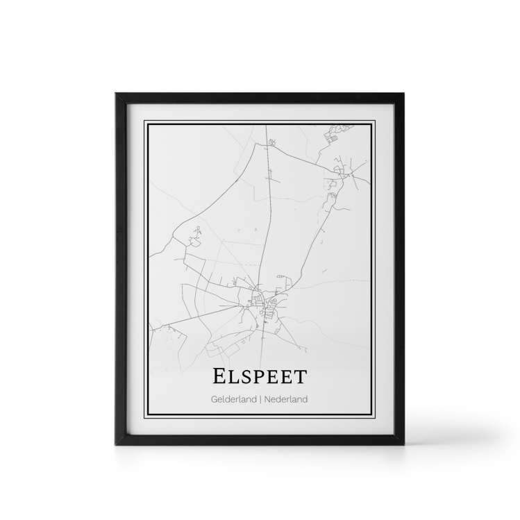 Plattegrond Elspeet poster - Where It Happened