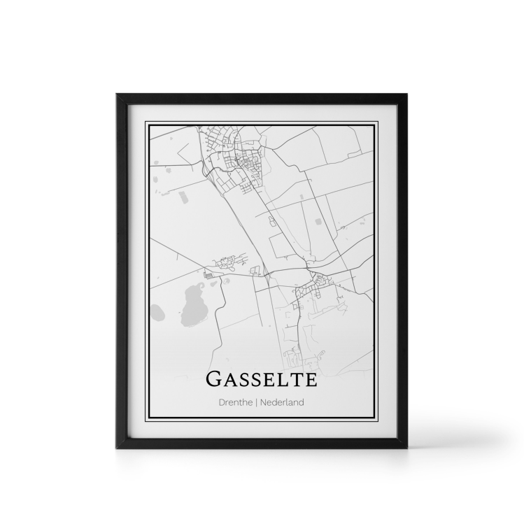 Plattegrond Gasselte poster - Where It Happened