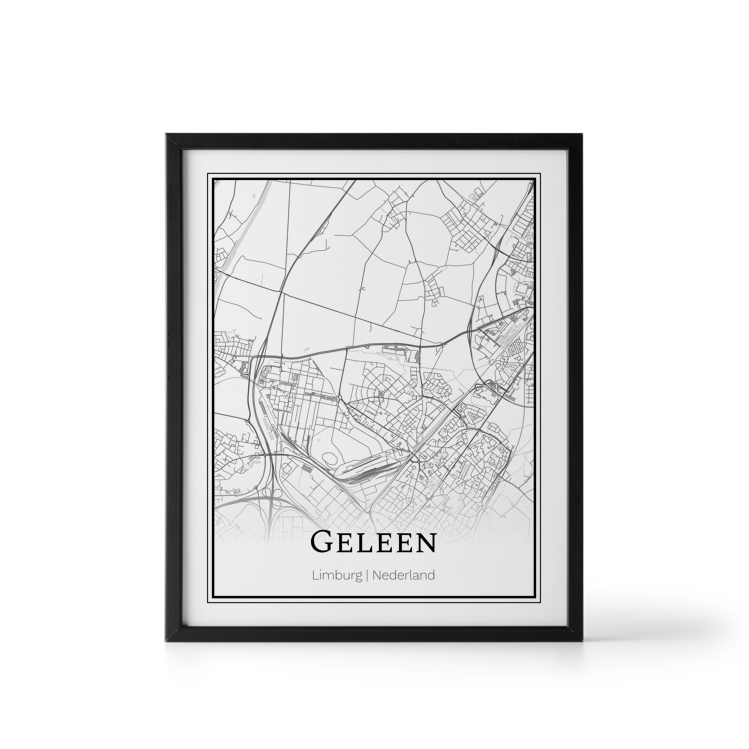 Plattegrond Geleen poster - Where It Happened