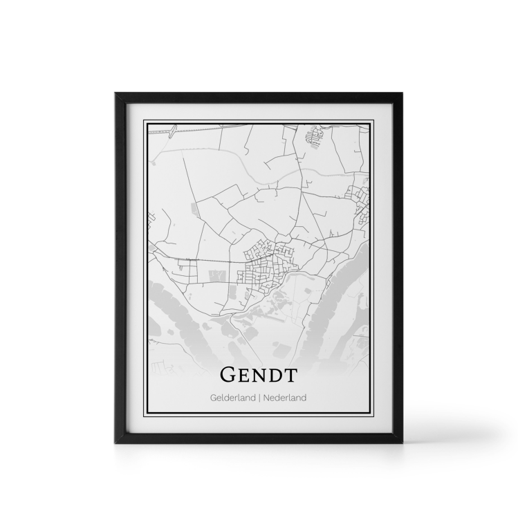 Plattegrond Gendt poster - Where It Happened