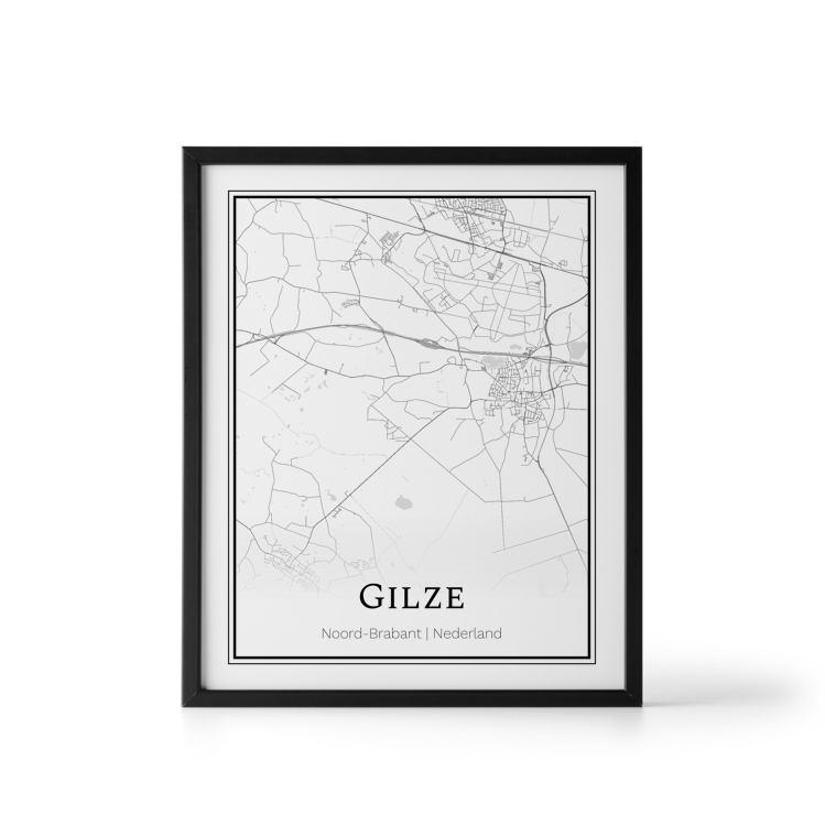 Plattegrond Gilze poster - Where It Happened