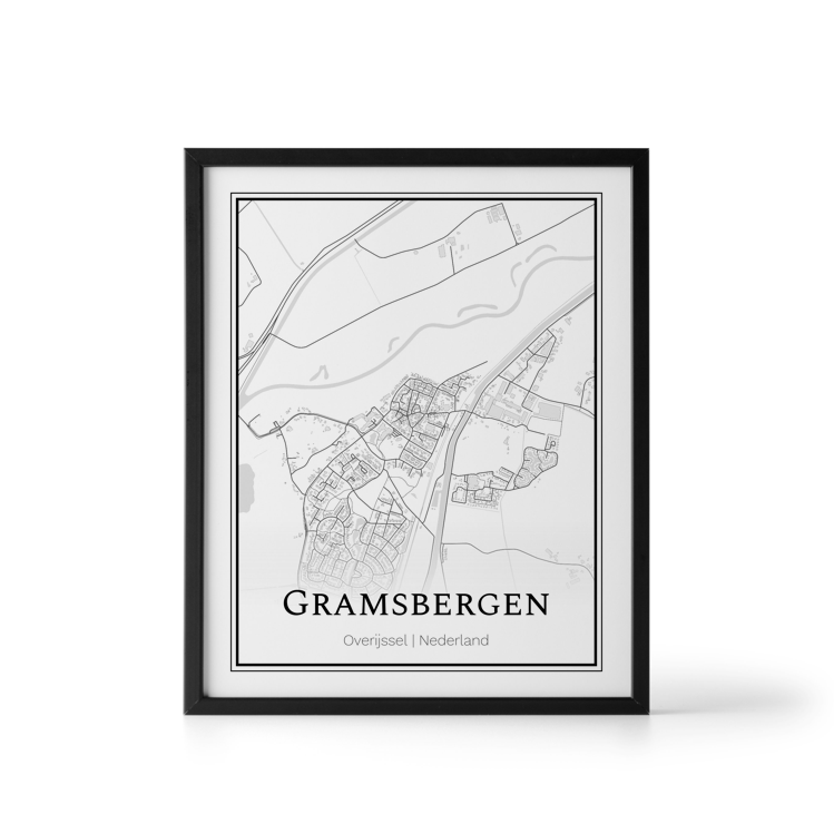 Plattegrond Gramsbergen poster - Where It Happened