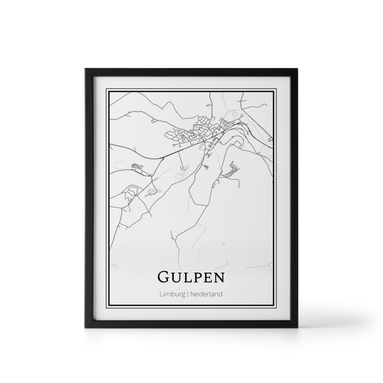 Plattegrond Gulpen poster - Where It Happened