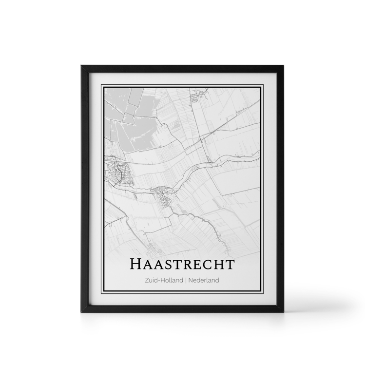 Plattegrond Haastrecht poster - Where It Happened