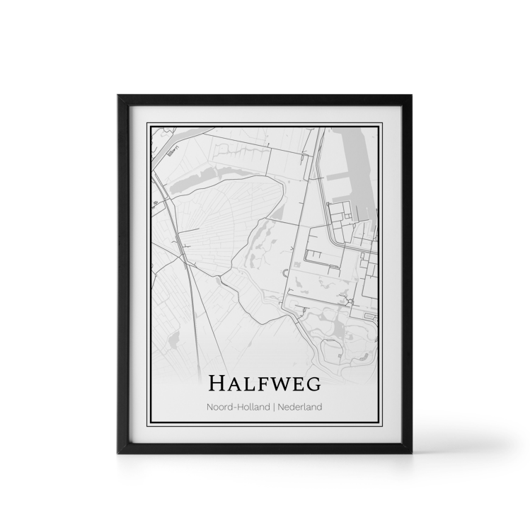 Plattegrond Halfweg poster - Where It Happened