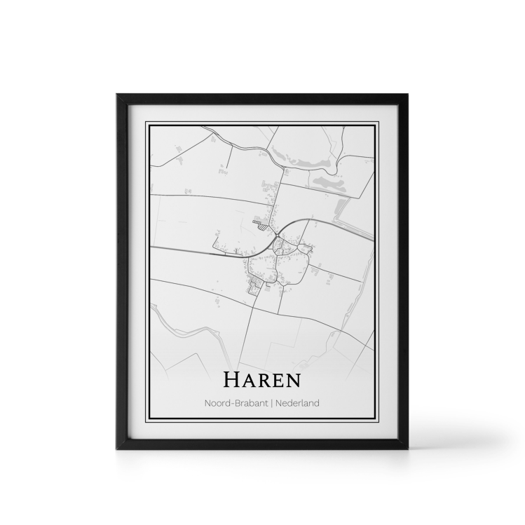 Plattegrond Haren poster - Where It Happened