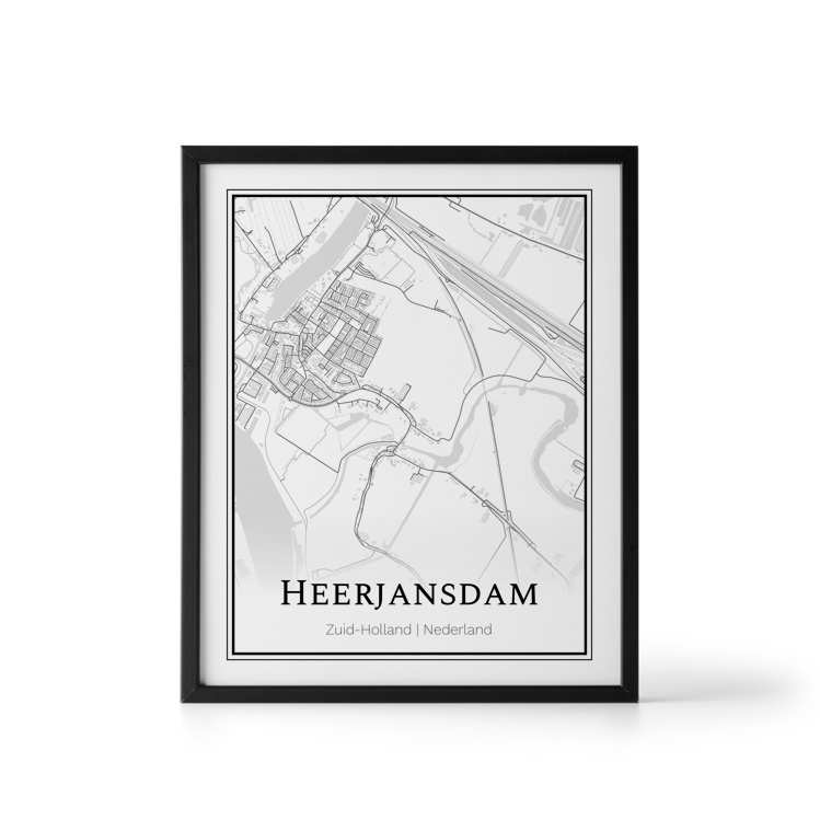 Plattegrond Heerjansdam poster - Where It Happened